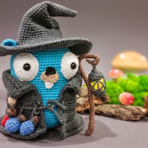 GO Gopher Wizard Amigurumi Crochet Pattern US Terms PDF - Etsy