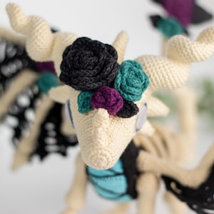 Selene the Skeletal Dragon Amigurumi Crochet Pattern US Terms PDF - Etsy