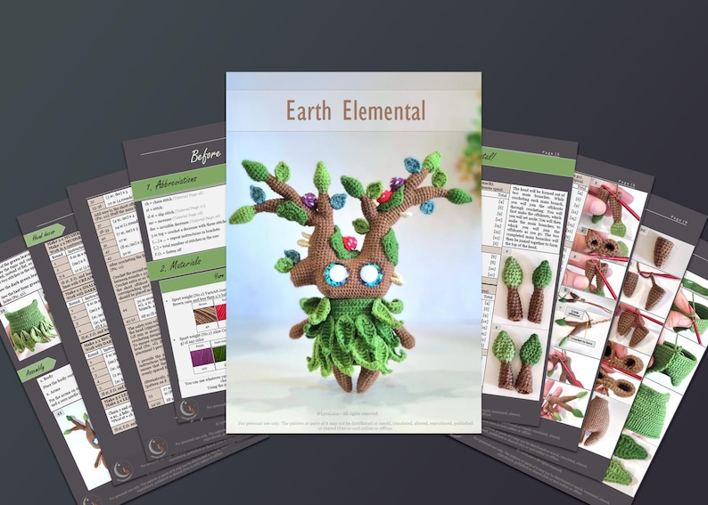 Elemental Amigurumi Crochet 4 Patterns Bundle US Terms PDF - Etsy