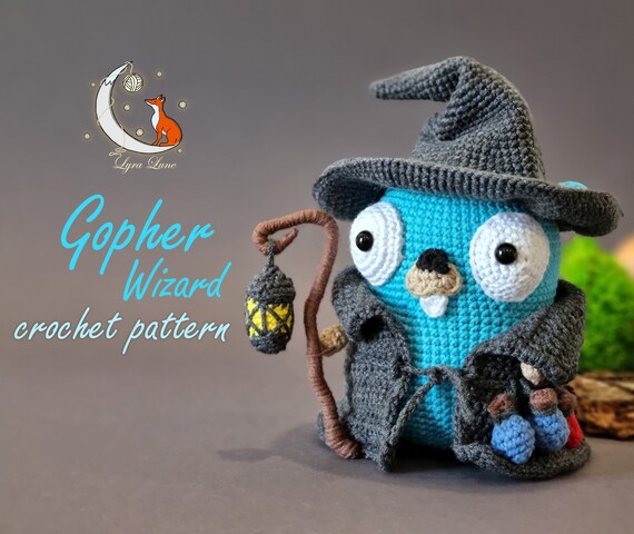 Crochet Pattern: GO Gopher Wizard Amigurumi Pattern PDF | Etsy Australia