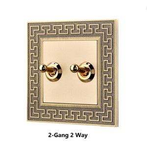 Fancy Golden Toggle Switch for Home or Office Lighting - Etsy
