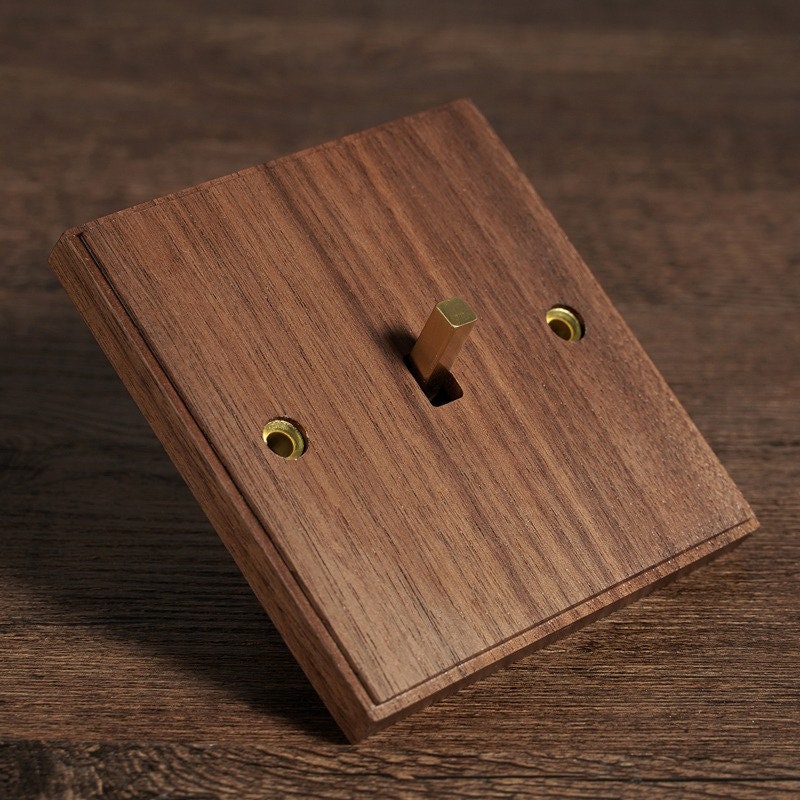Wooden Retro Toggle Switch for Home Lighting - Etsy