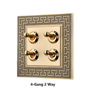 Fancy Golden Toggle Switch for Home or Office Lighting - Etsy