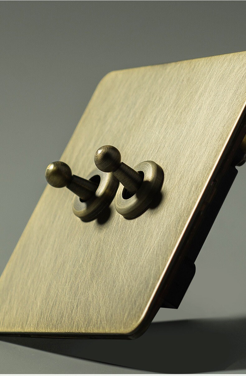 Retro Bronze Toggle Switch for Home Lighting - Etsy