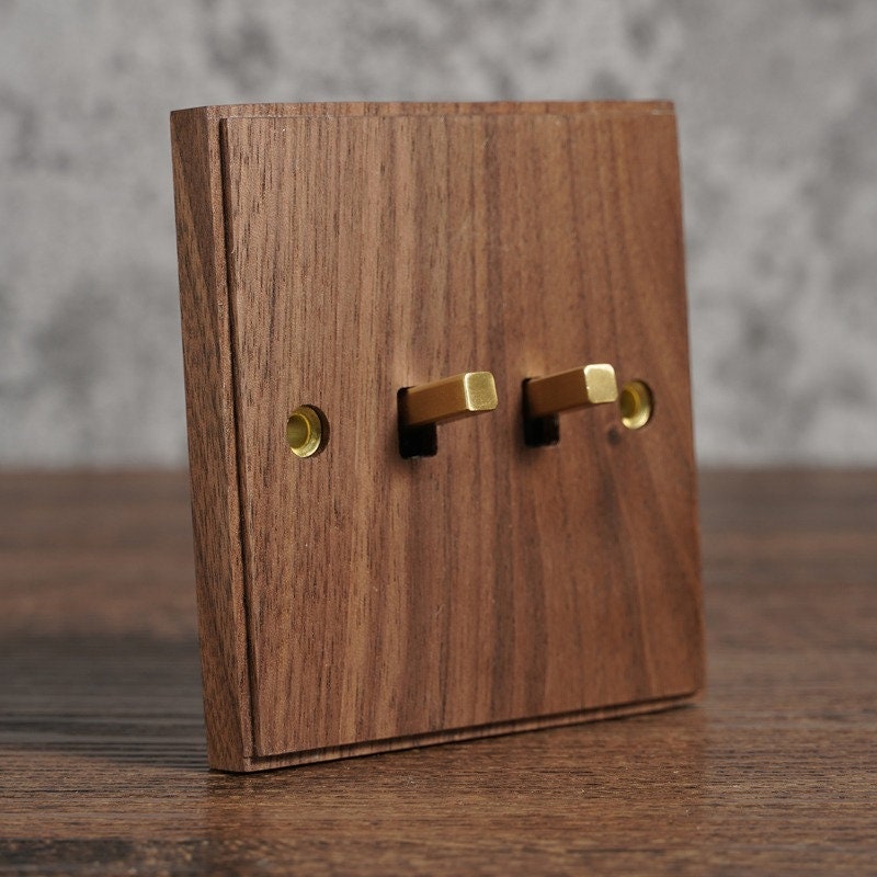 Wooden Retro Toggle Switch for Home Lighting - Etsy