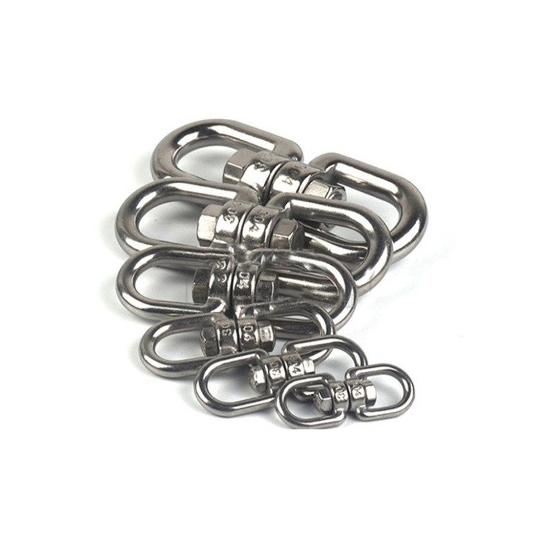 Rotating Ring Carabiner Unloading Hook Shackle Wire Rope Lock Chain ...