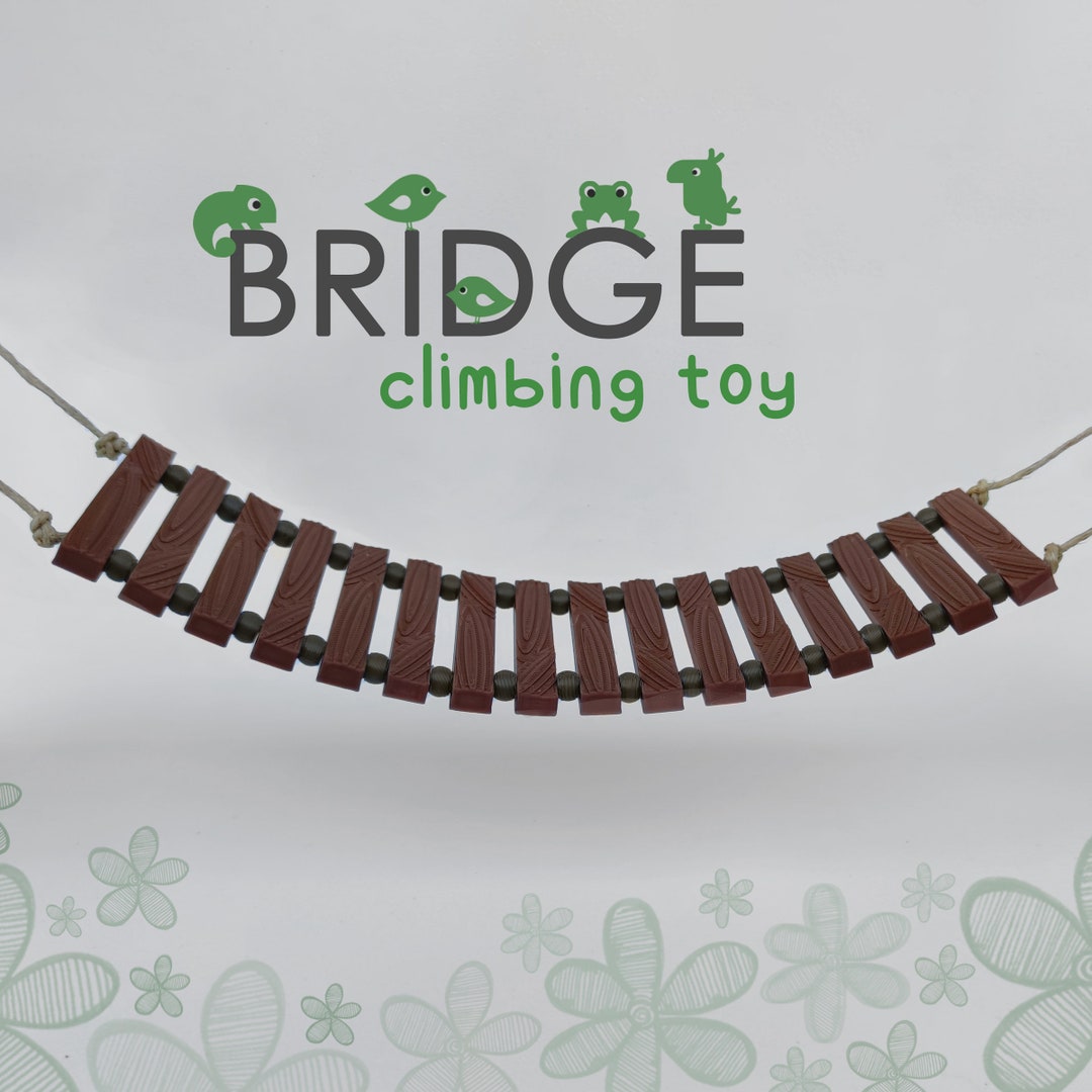 Pet Bridge, Climbing Toy, Pet Ladder, Terrarium Decor, Reptile, Hamster ...