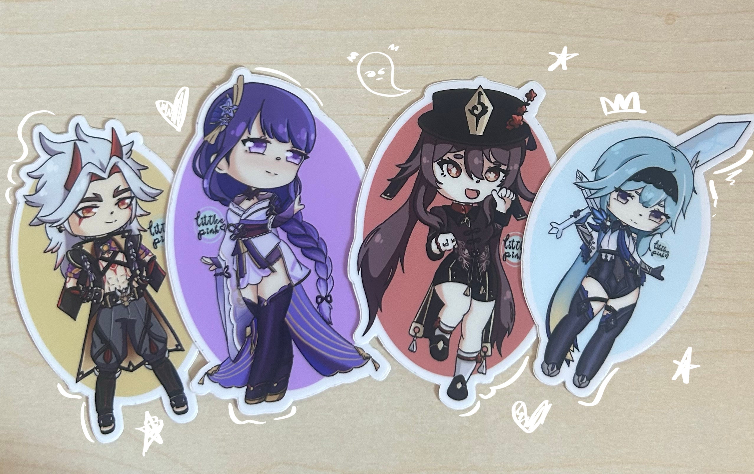 Genshin Impact Stickers - Etsy