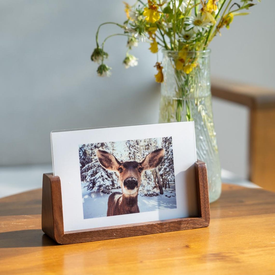 Photo Frame Plexiglass Photo Display Solid Wood Photo Stand Print-on ...