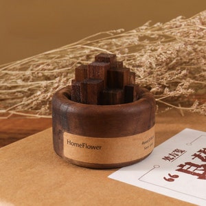 Walnut Wood Reed Diffuser Spa & Yoga Aromatherapy Handmade Spiritual ...