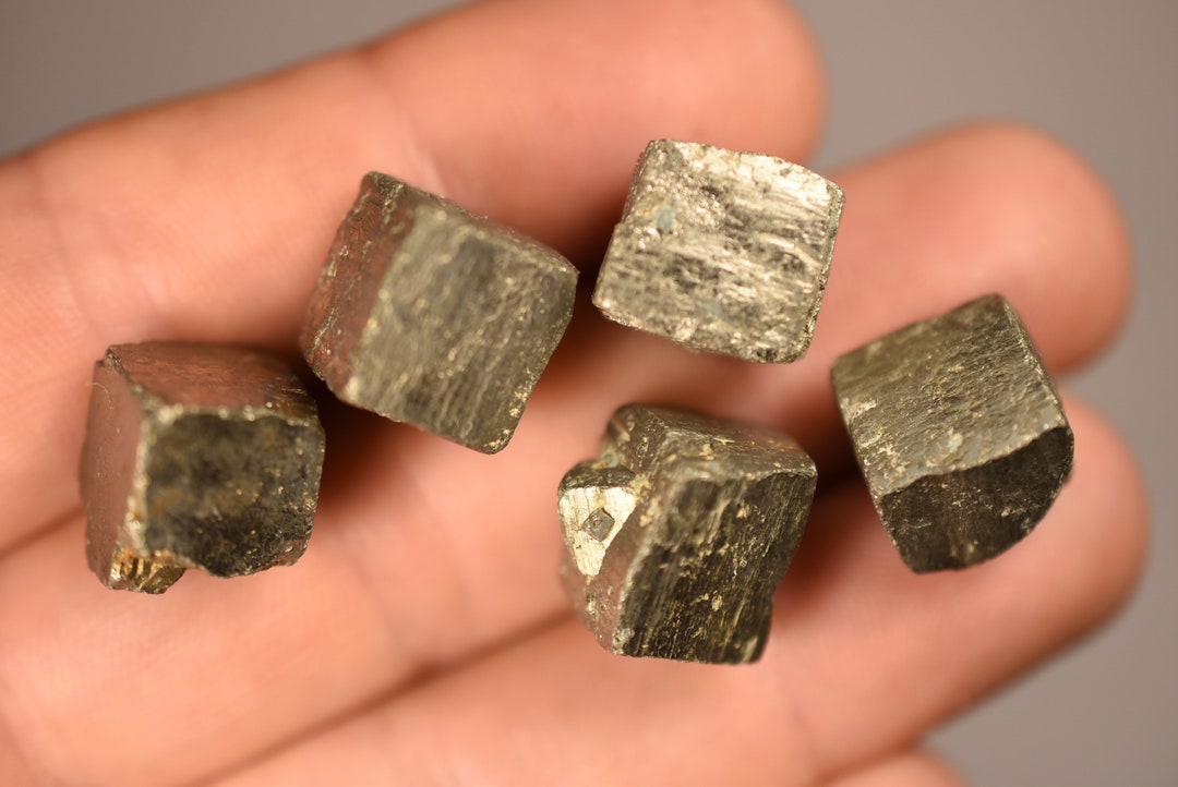 5 PYRITE Specimens 1.5cm 35.5g Natural Rough Crystals - Etsy