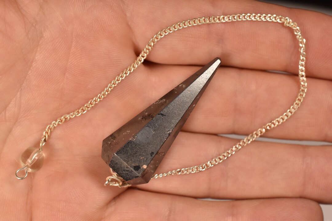 HEMATITE Pendulum 4-23cm 18.5g Natural Healing Crystal Pendant - Etsy