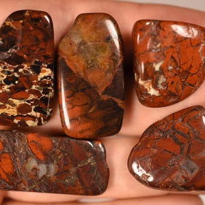 5 POPPY JASPER Tumbled Stones 2-3cm 37.5g Natural Stone - Etsy