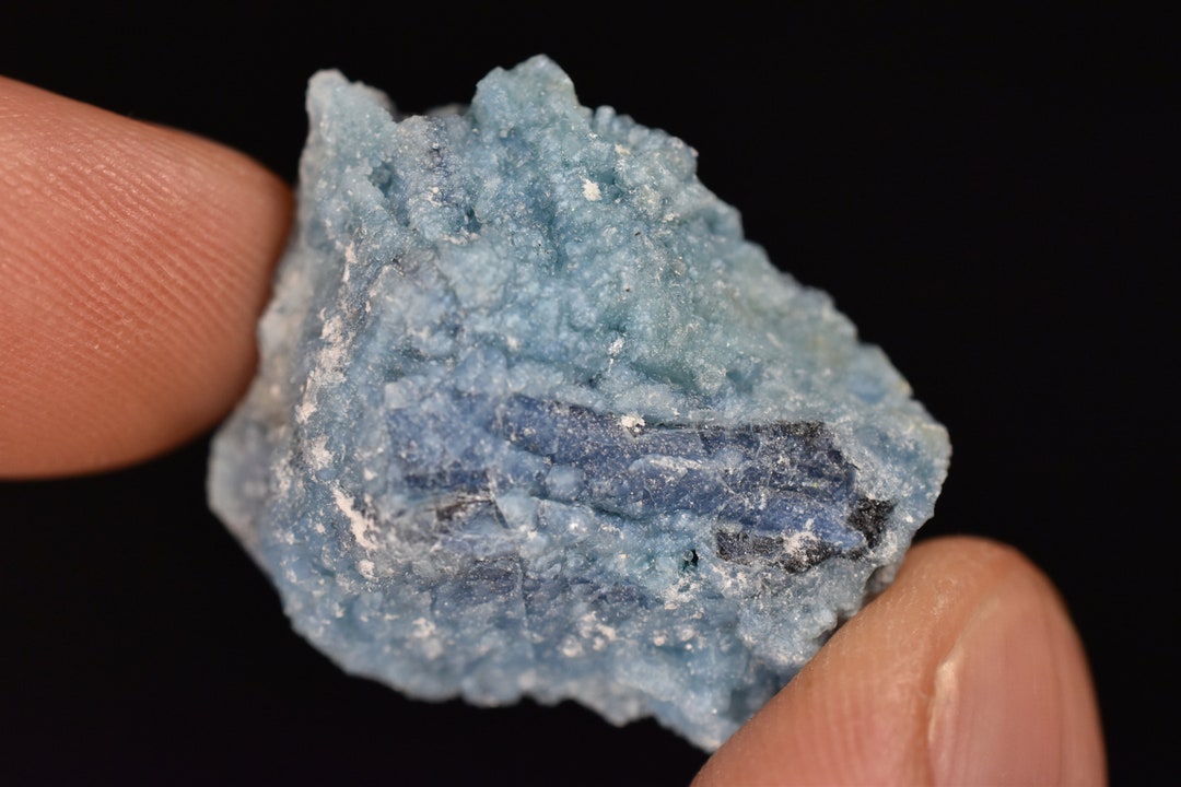 BLUE GIBBSITE Crystal Cluster 3.2cm 7.8g Genuine Stone Natural Specimen ...