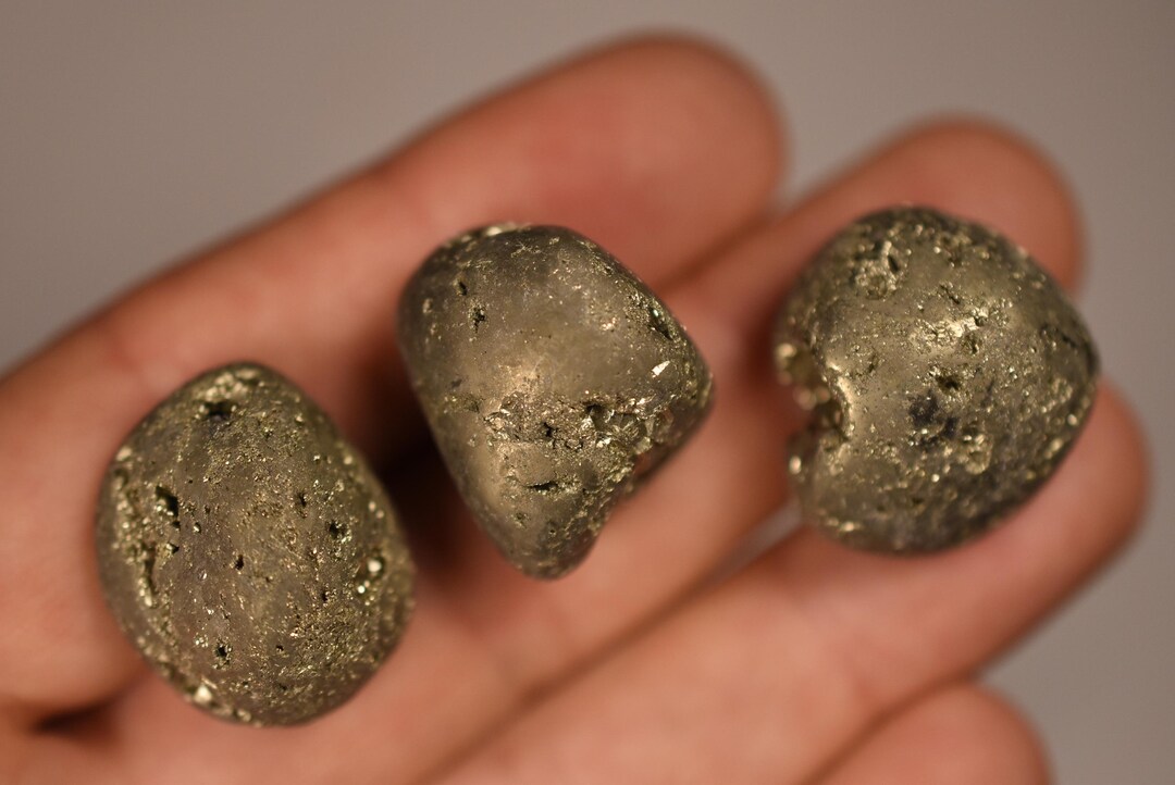 3 PYRITE Tumbled Stones 2.5cm 49.8g Natural Polished Stone - Etsy