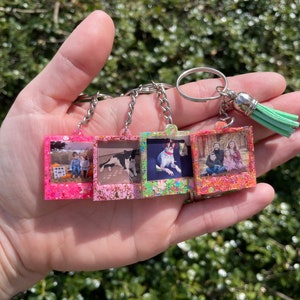 Resin Photo Keychain | Custom Photo Keychain | Keepsake Keychain ...