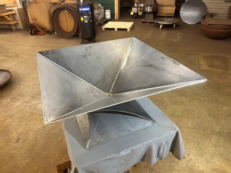 Buy Twisted Wizard Steel Fire Pit: Large Outdoor Cooking & Gatherings ...