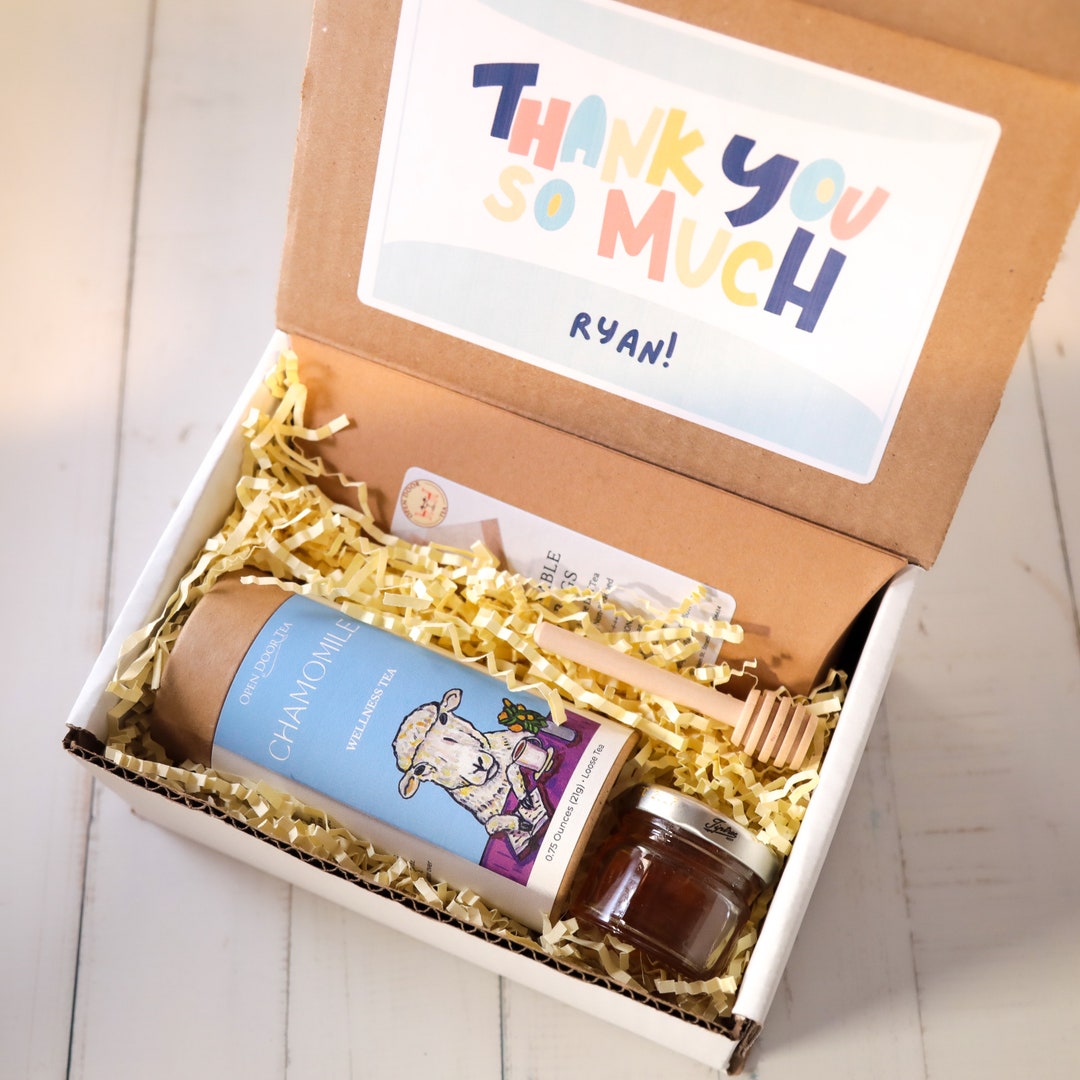 Thank You Box | for Tea and Wellness Lovers (personalize It) - Etsy
