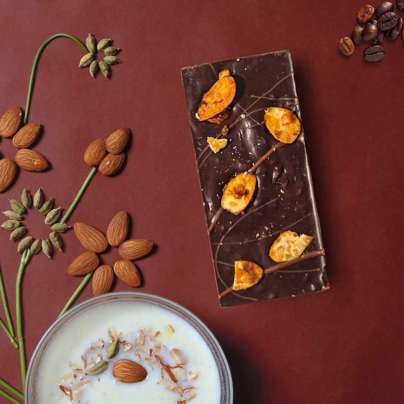 Cardamom Coffee | Belgian Dark Chocolate Bar With Coffee - Etsy