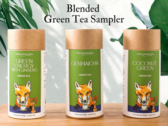 Blended Green Tea Sampler 3 Loose Leaf Teas for Gifts & - Etsy
