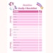 EDITABLE Kids Daily Checklist - Unicorn | Kids Routine Checklist ...