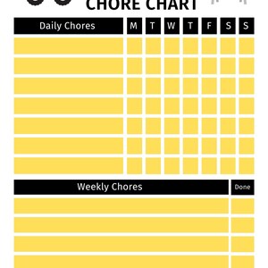 EDITABLE Kids Daily & Weekly Chore Chart - Construction Trucks | Kids ...