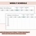 Weekly Schedule Google Sheets Daily Schedule Digital Weekly Schedule ...