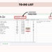 To Do List Google Sheets Task Planner Editable to Do List - Etsy