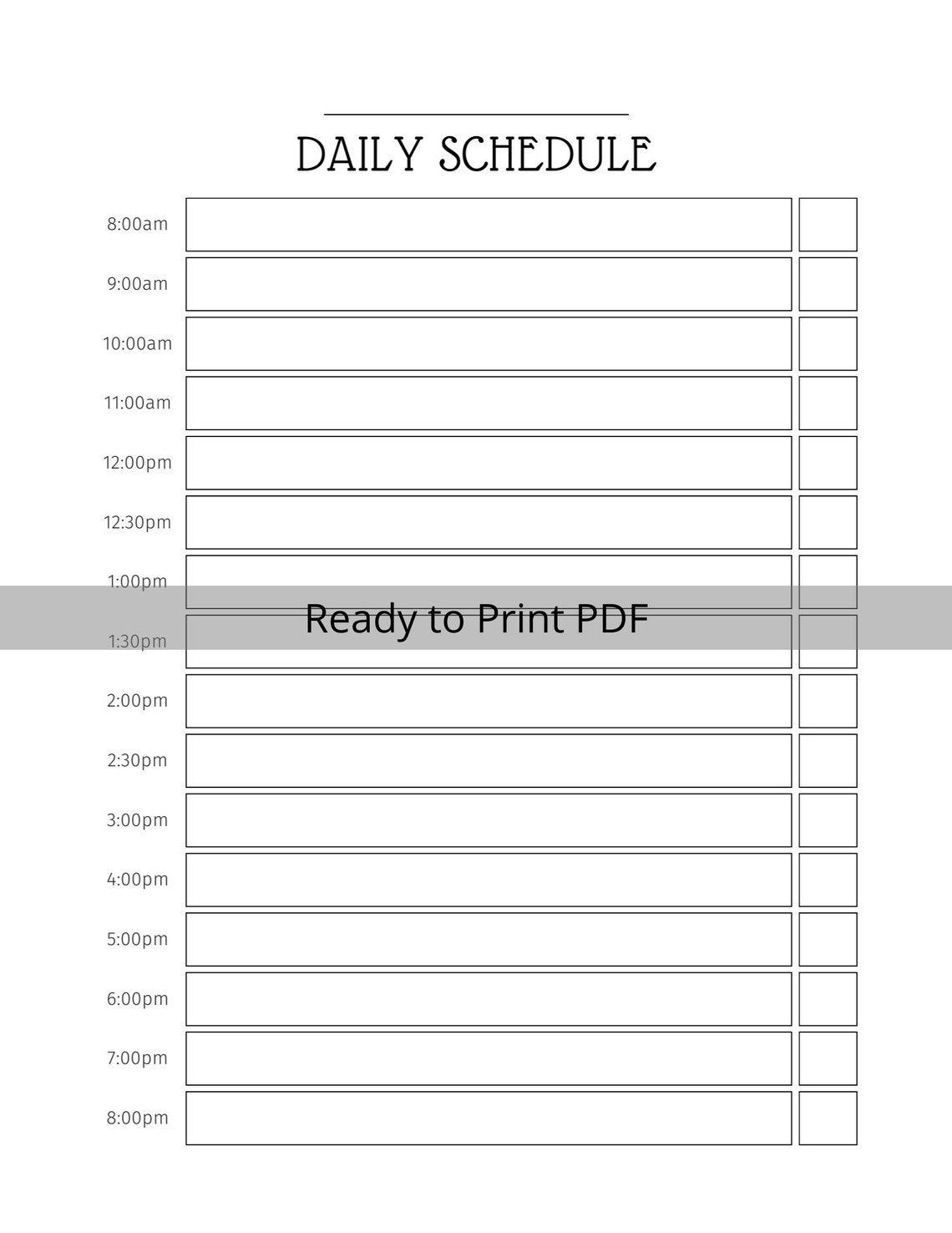 EDITABLE Daily Schedule Checklist - Minimalist | Babies & Kids Routine ...