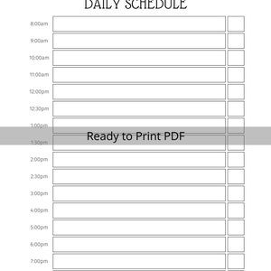 EDITABLE Daily Schedule Checklist - Minimalist | Babies & Kids Routine ...