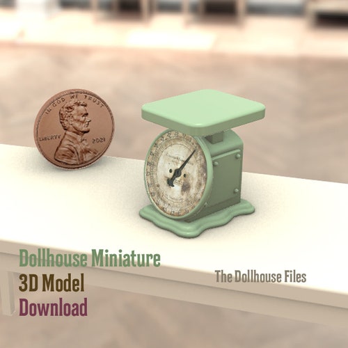 3D Printer STL File Dollhouse Toy Miniature 3D Printable File - Etsy