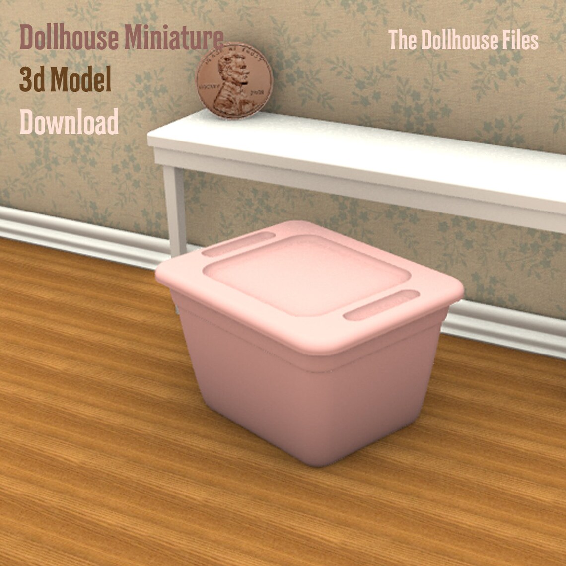 3D Printer STL File Large Storage Bin Tote Container Dollhouse - Etsy