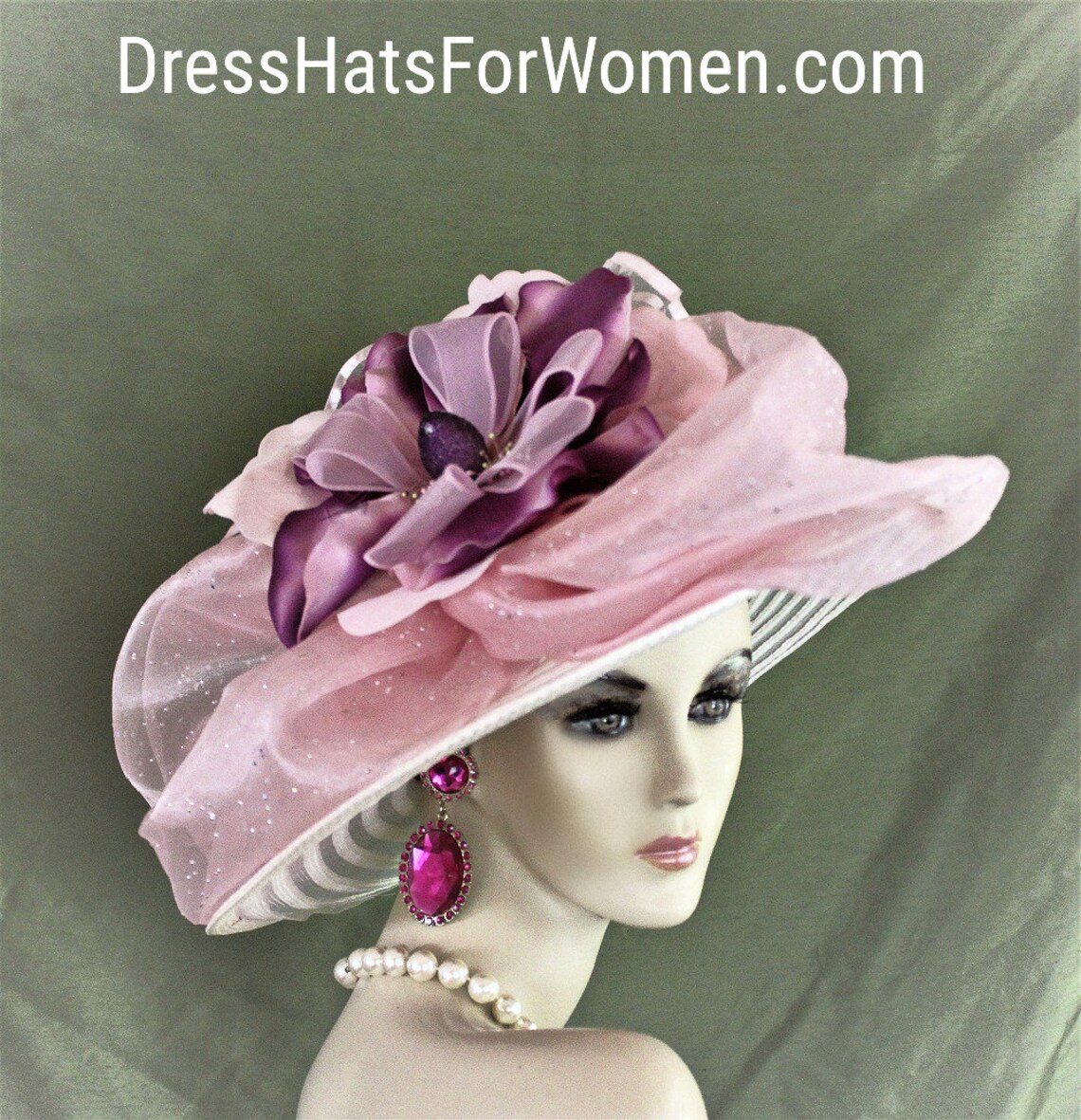 Women's Luxury Couture Premium Statement Wedding Hat, Hats for Horse ...