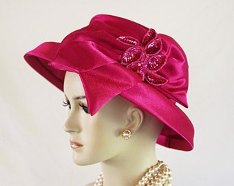 Hot Pink Church Hat - Etsy