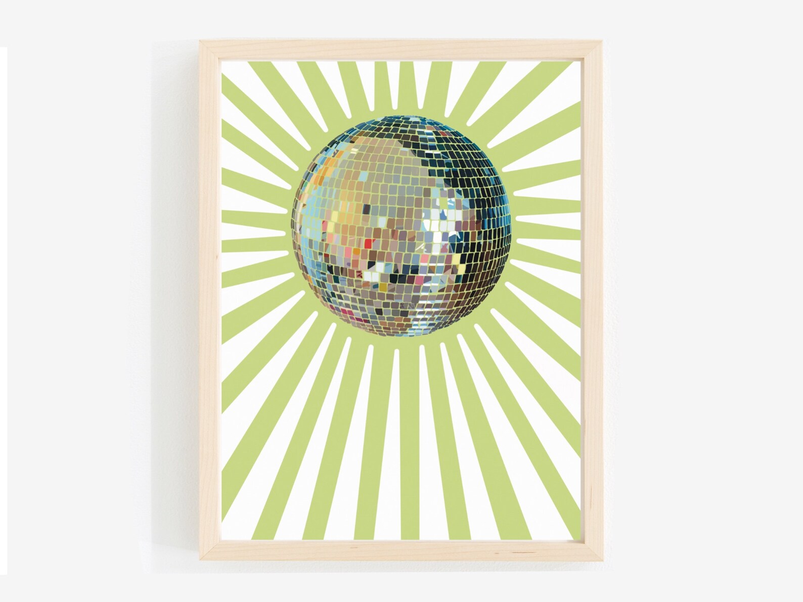 Lime Disco Wall Art / Digital Download - Etsy