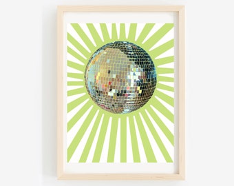 Pink Disco Wall Art / Digital Download | Etsy