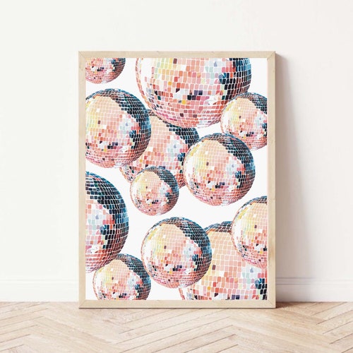 Pink Disco Wall Art / Digital Download - Etsy