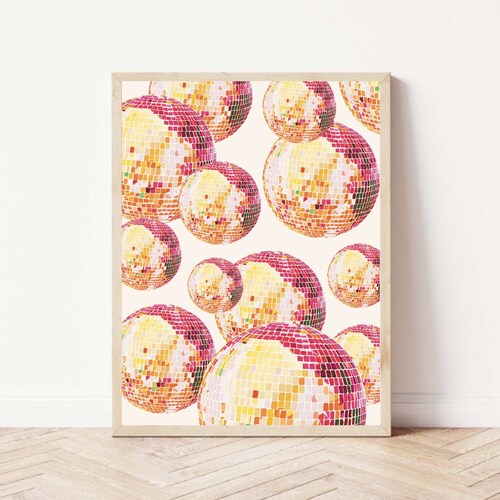 Pink Disco Wall Art / Digital Download - Etsy