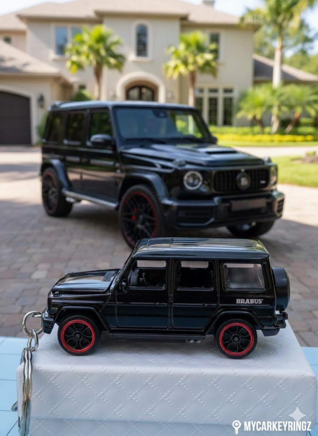 Brabus G Wagon Keyring Black G Class Diecast Keychain Mercedes-benz G63 ...