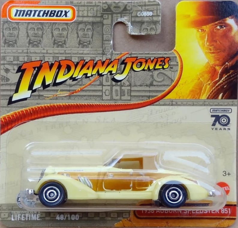 Matchbox Indiana Jones 1936 Auburn Speedster 851 - Etsy