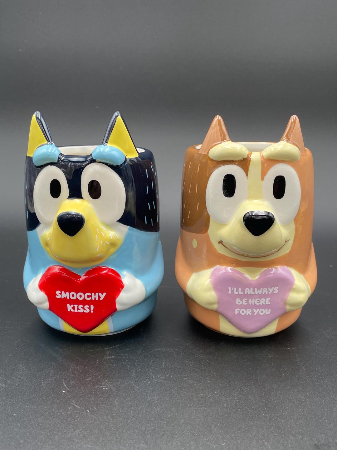 Bandit and Chilli From Bluey 3d Zak Designs Set of 2 Coffee/tea Mugs - Etsy