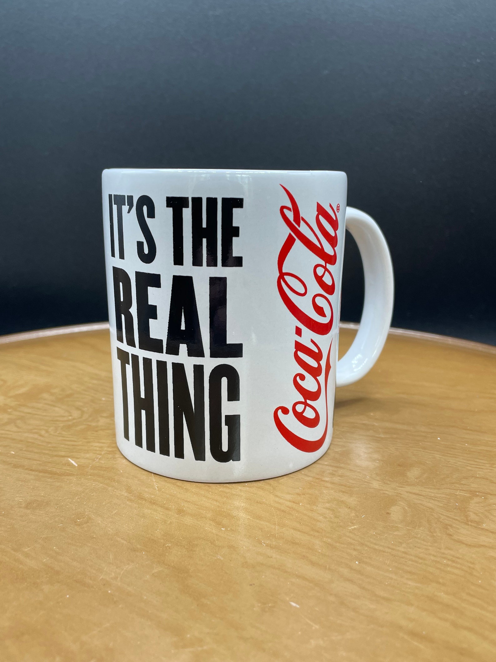 Coca-cola It's the Real Thing Slogan Vintage Coffee/tea Mug - Etsy
