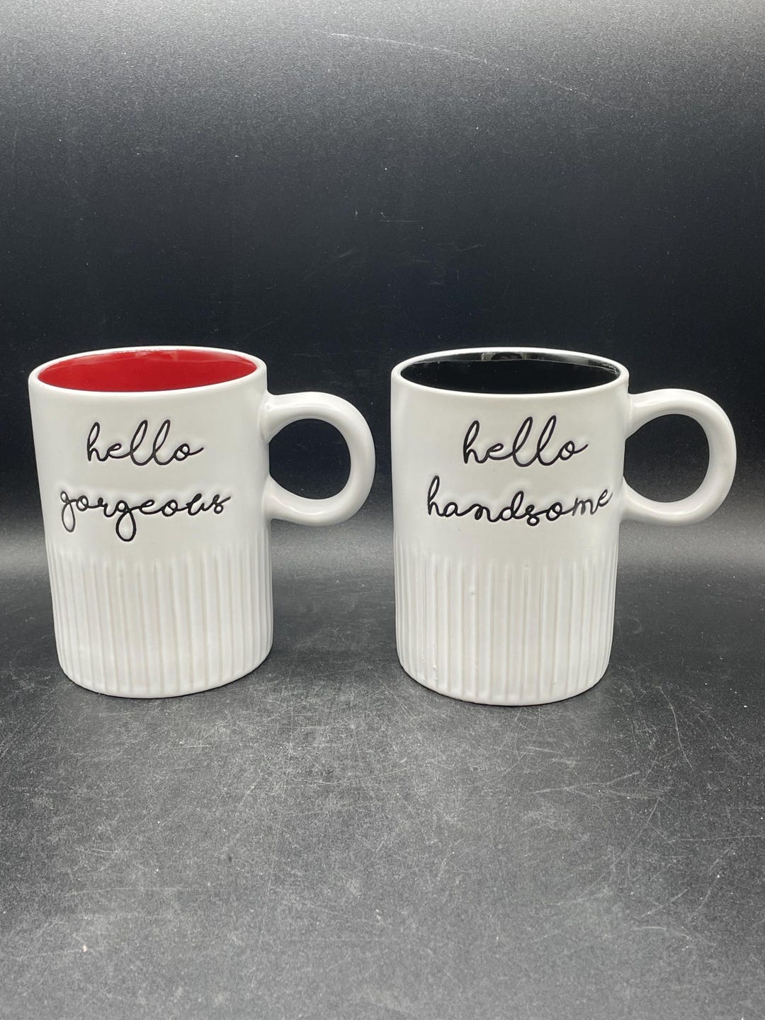 Sheffield Home Hello Gorgeous Hello Handsome Set of 2 Coffee Mugs - Etsy