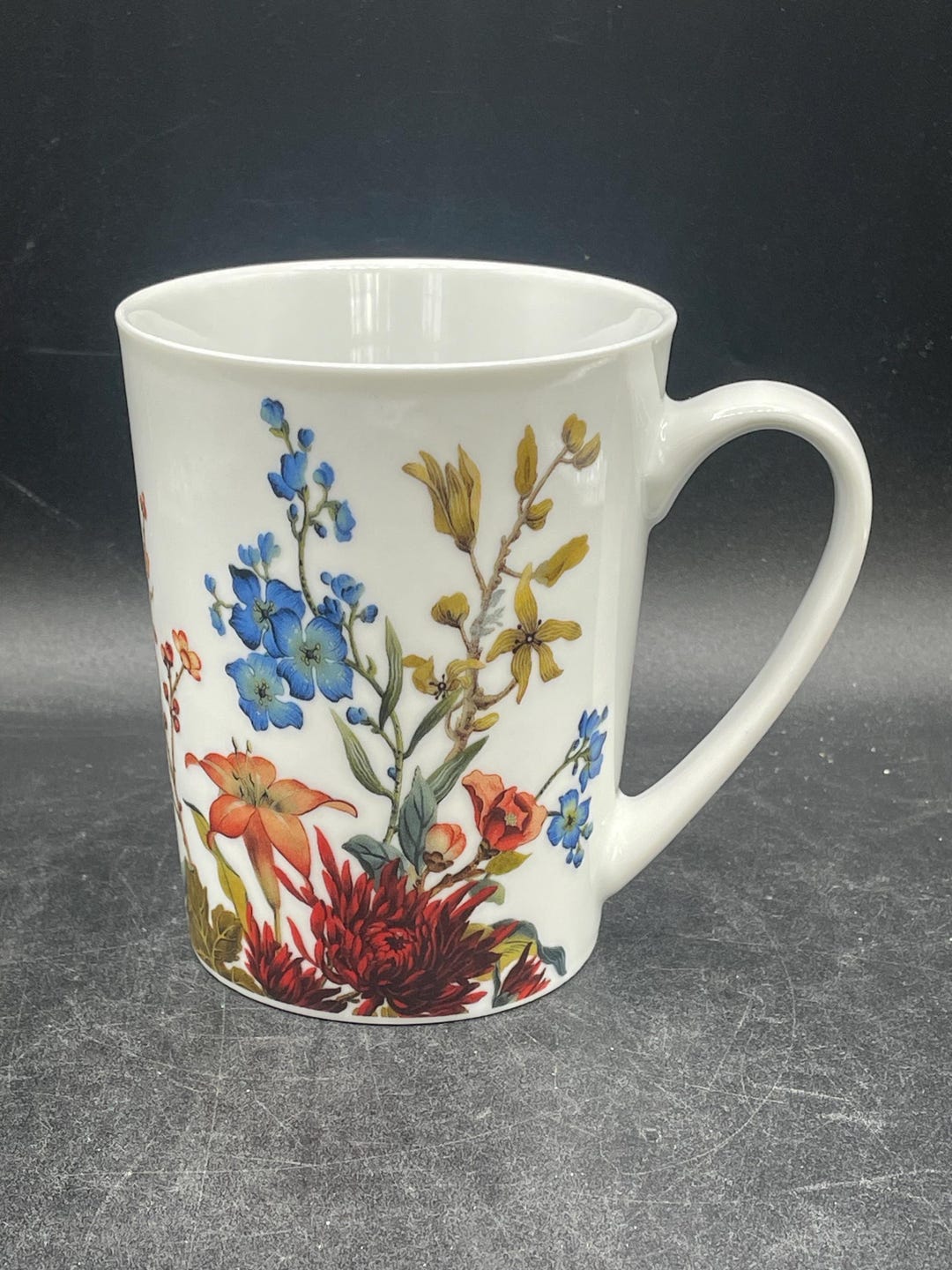 Barnes & Noble Fringe Studio Floral Iris Flowers Butterfly Porcelain ...