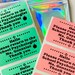 150 Green and Pink Custom Labels, Psych Labels, School Psych Stickers ...