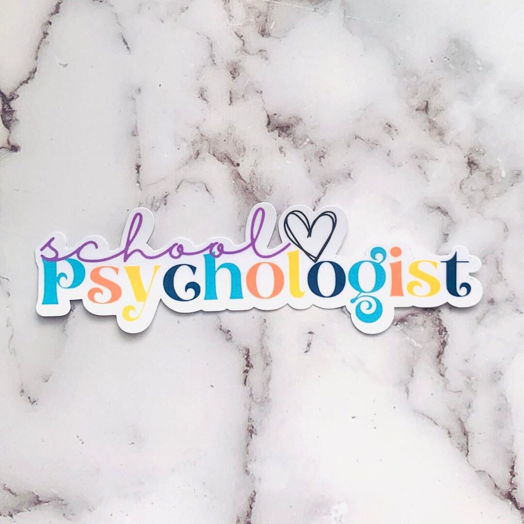 NSPW School Psychologist Laminated Waterproof Vinyl Sticker, NSPW ...