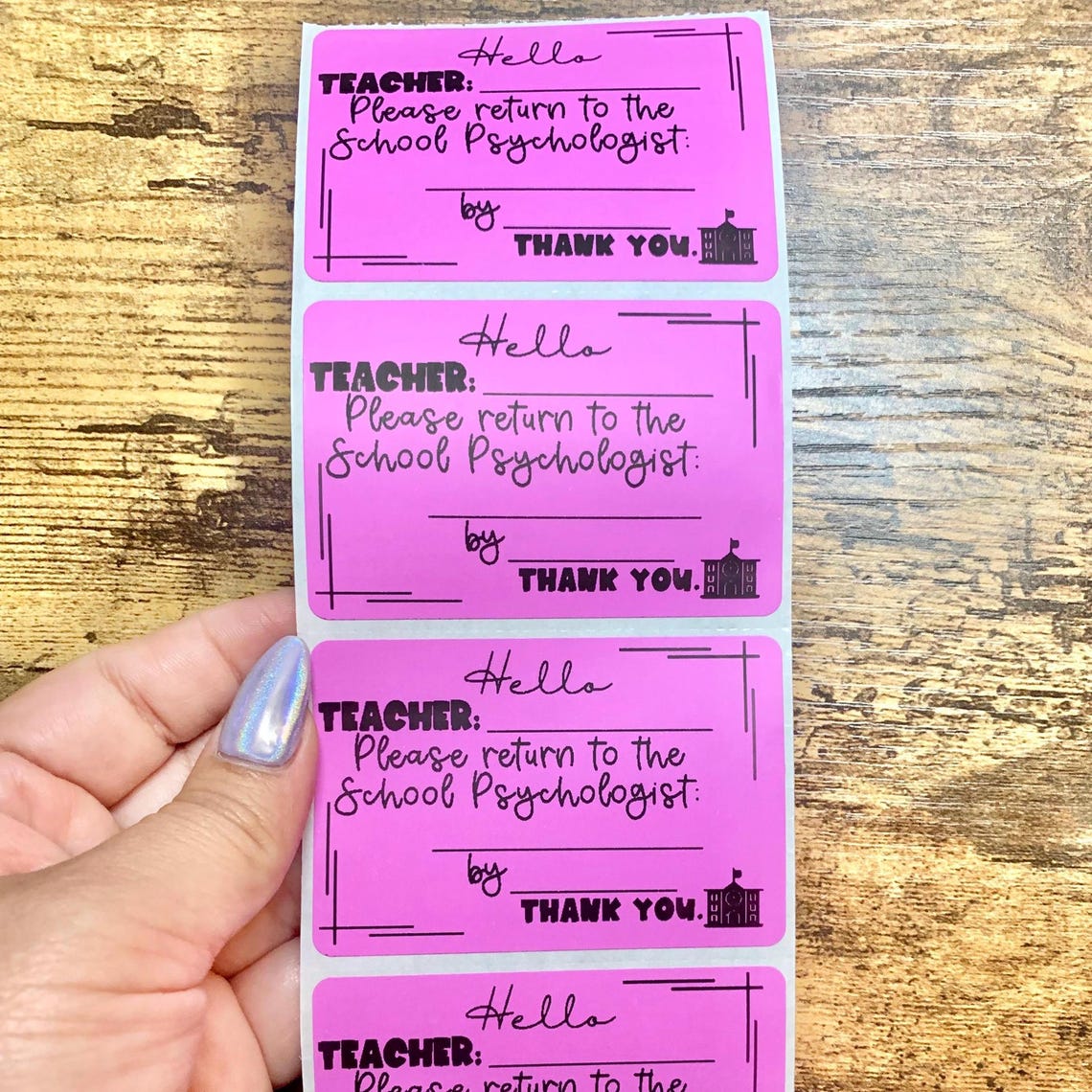 100 Large 3x2 Green Soft Pink and Orchid Purple Custom Labels With ...
