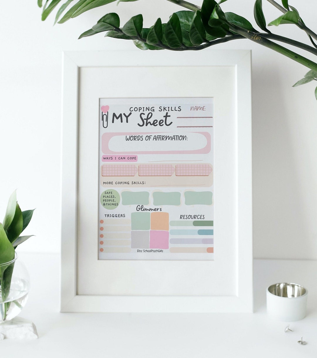 My Coping Skills Sheet PDF File, Coping Plan, Coping Skills, Mental ...