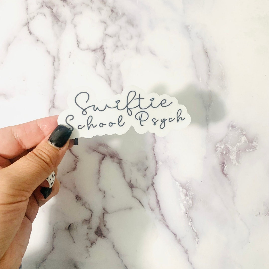 Taylor Swift Sticker Swiftie Transparent School Psych - Etsy