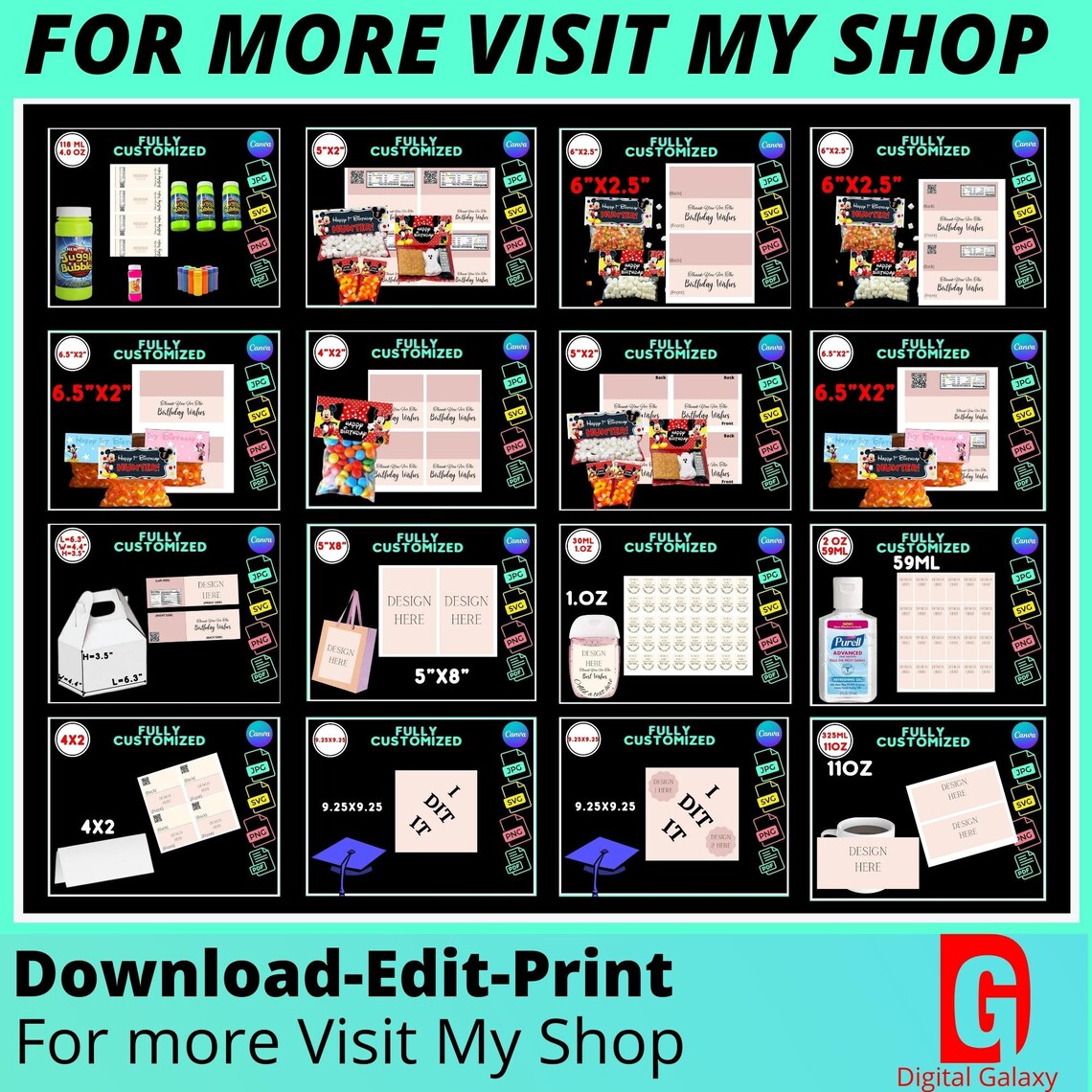 Circle Template 2 Inch Circles Template 2inch Cup Cake - Etsy